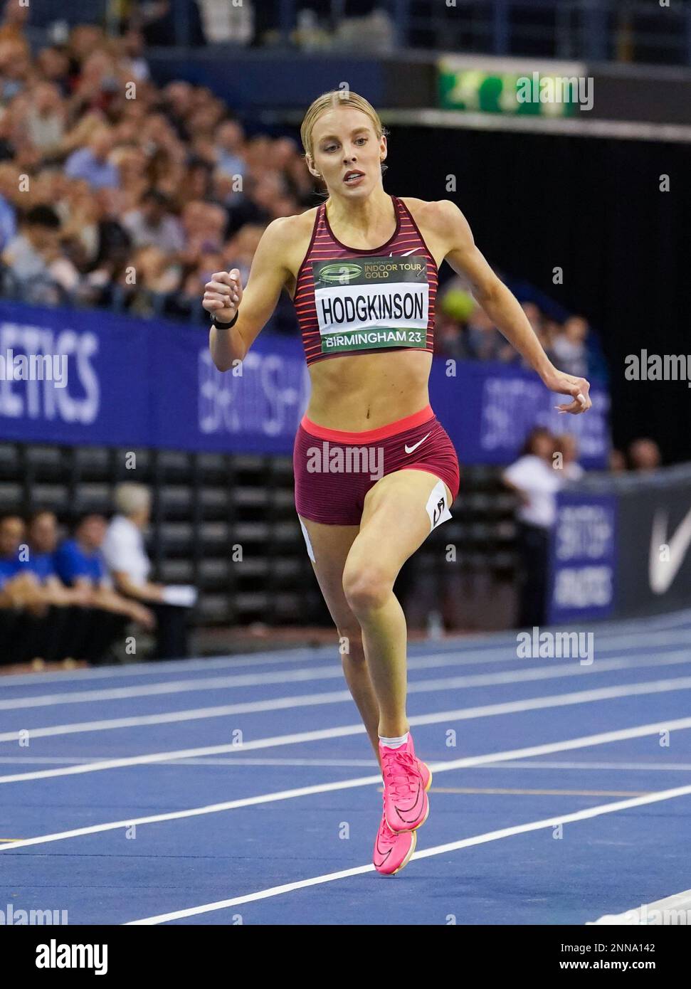 Keely Hodgkinson wins the Women's 800m Final during the Birmingham ...