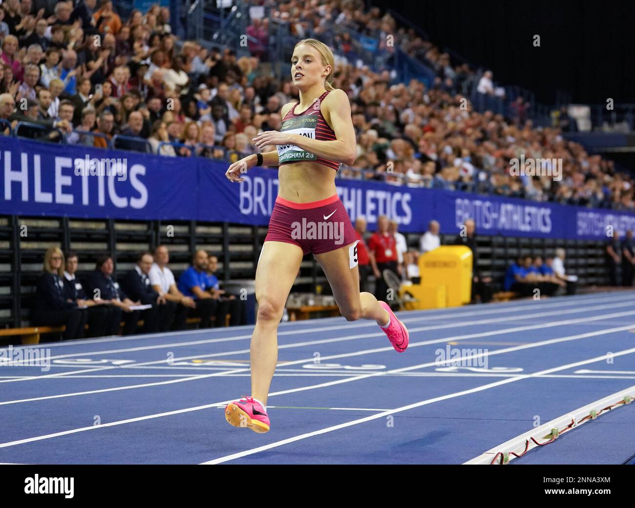 Keely Hodgkinson wins the Women's 800m Final during the Birmingham ...