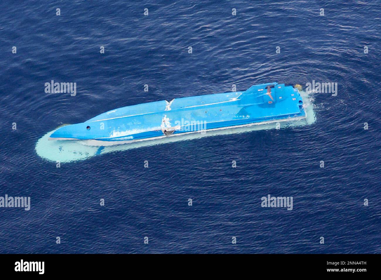 Daihachi Hokko Maru, a Japanese crab fishing vessel, is seen overturned ...