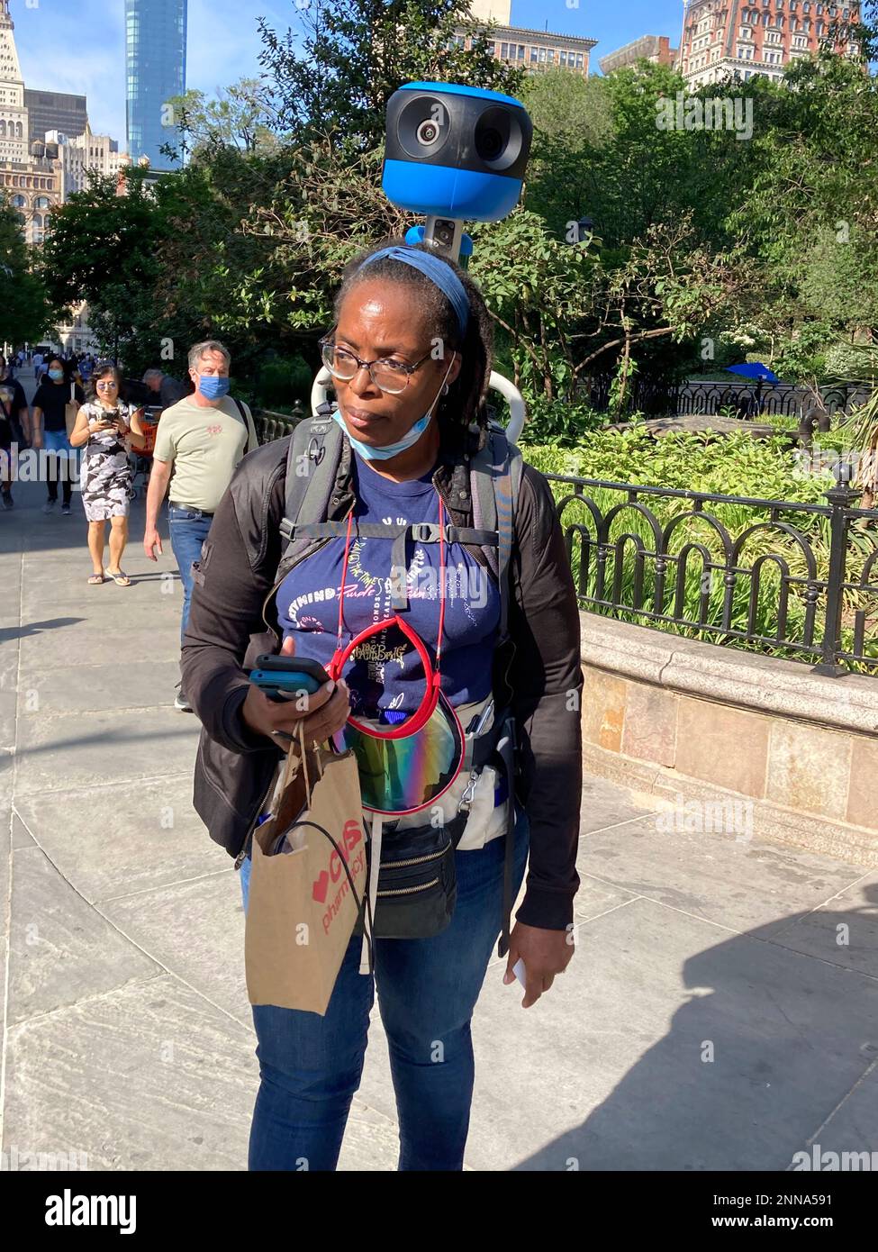 Photo by: STRF/STAR MAX/IPx 2021 5/25/21 A Google Trekker is seen in ...