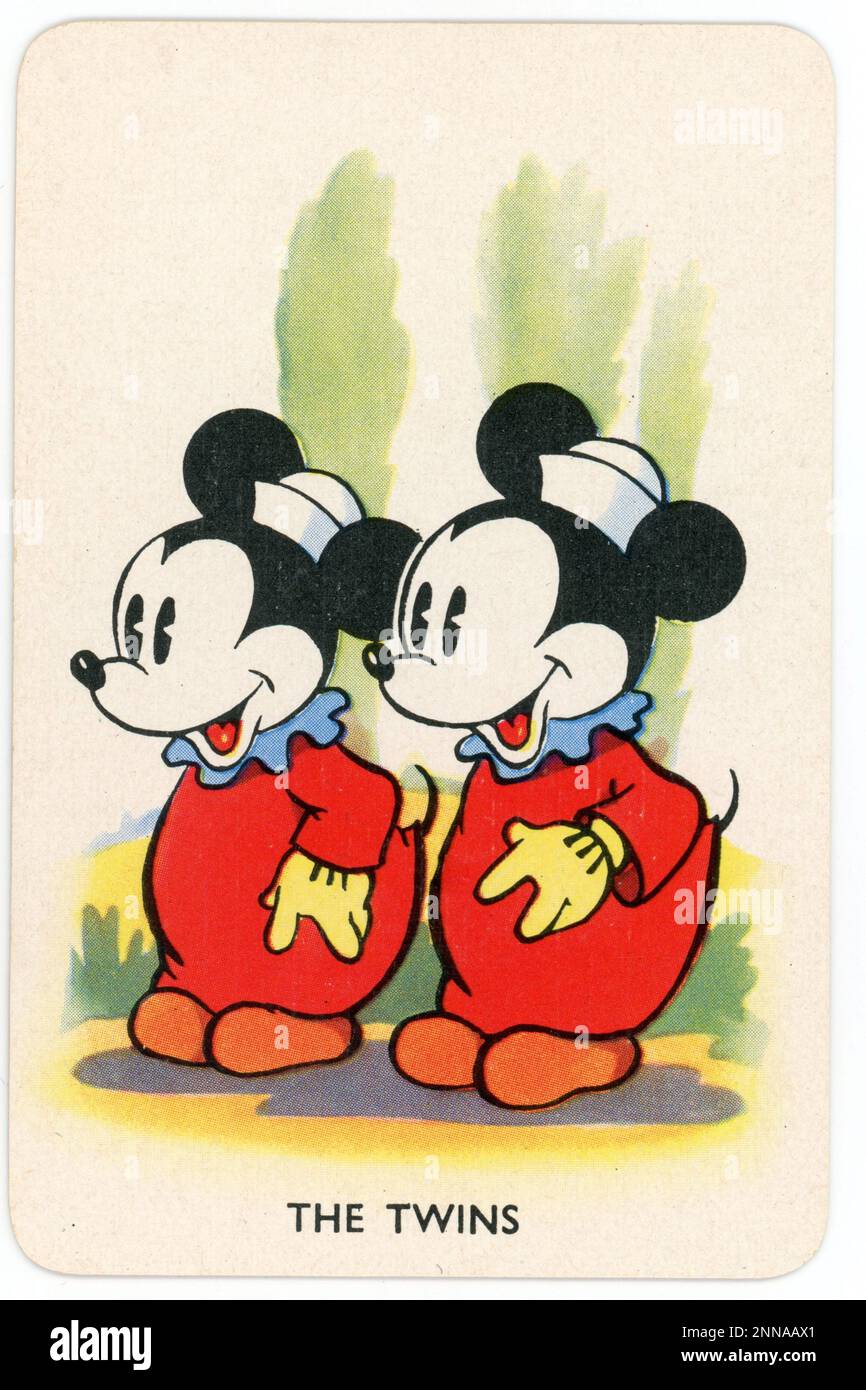 Card featuring THE TWINS from Shuffled Symphonies WALT DISNEY Card Game ...