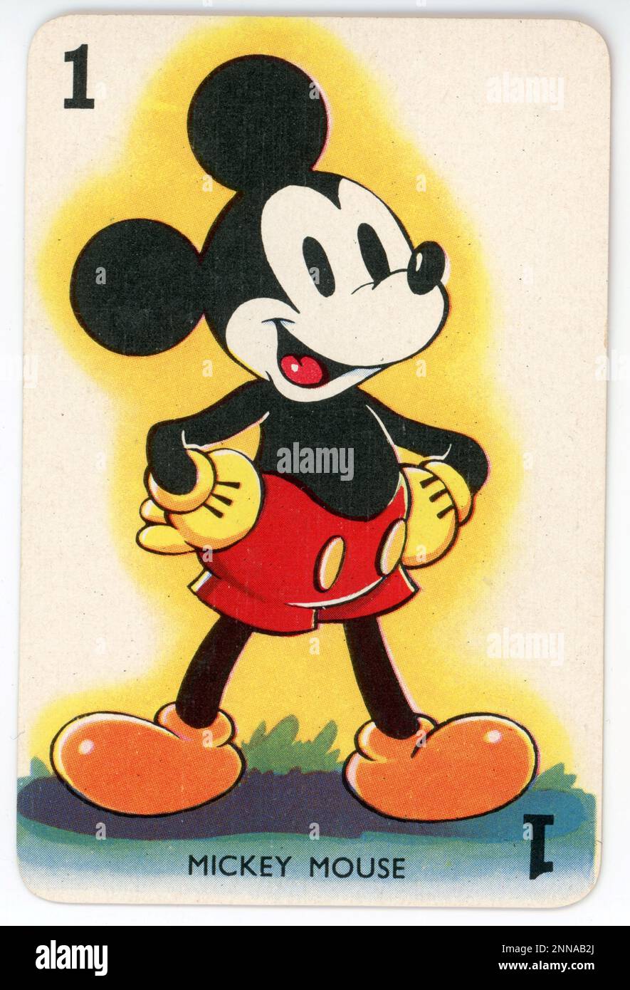 Card featuring MICKEY MOUSE from Shuffled Symphonies WALT DISNEY Card ...