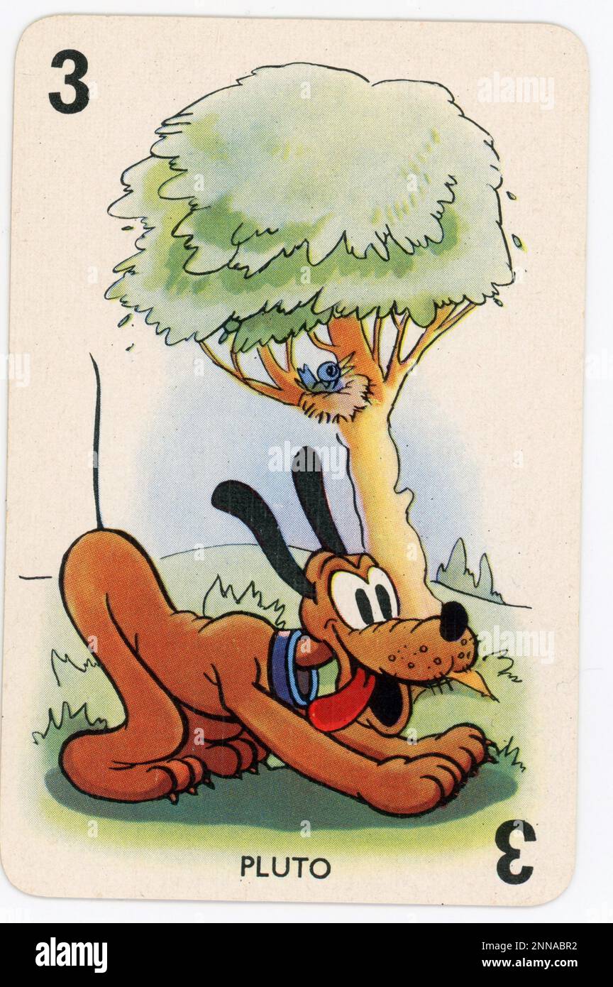 Card featuring PLUTO from Shuffled Symphonies WALT DISNEY Card Game ...