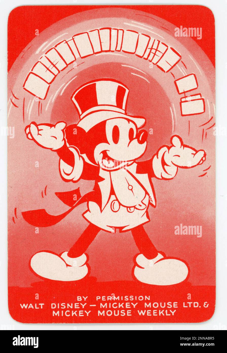 Back of Card featuring MICKEY MOUSE from Shuffled Symphonies WALT ...