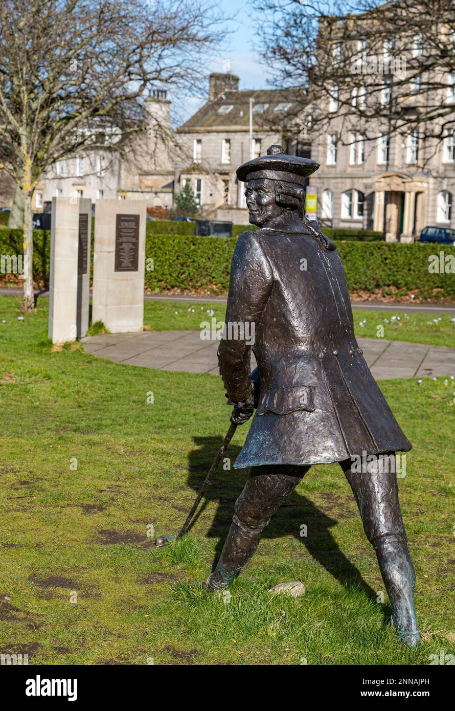 Statue of historic golfer John Rattray by, Scottish sculptor David ...