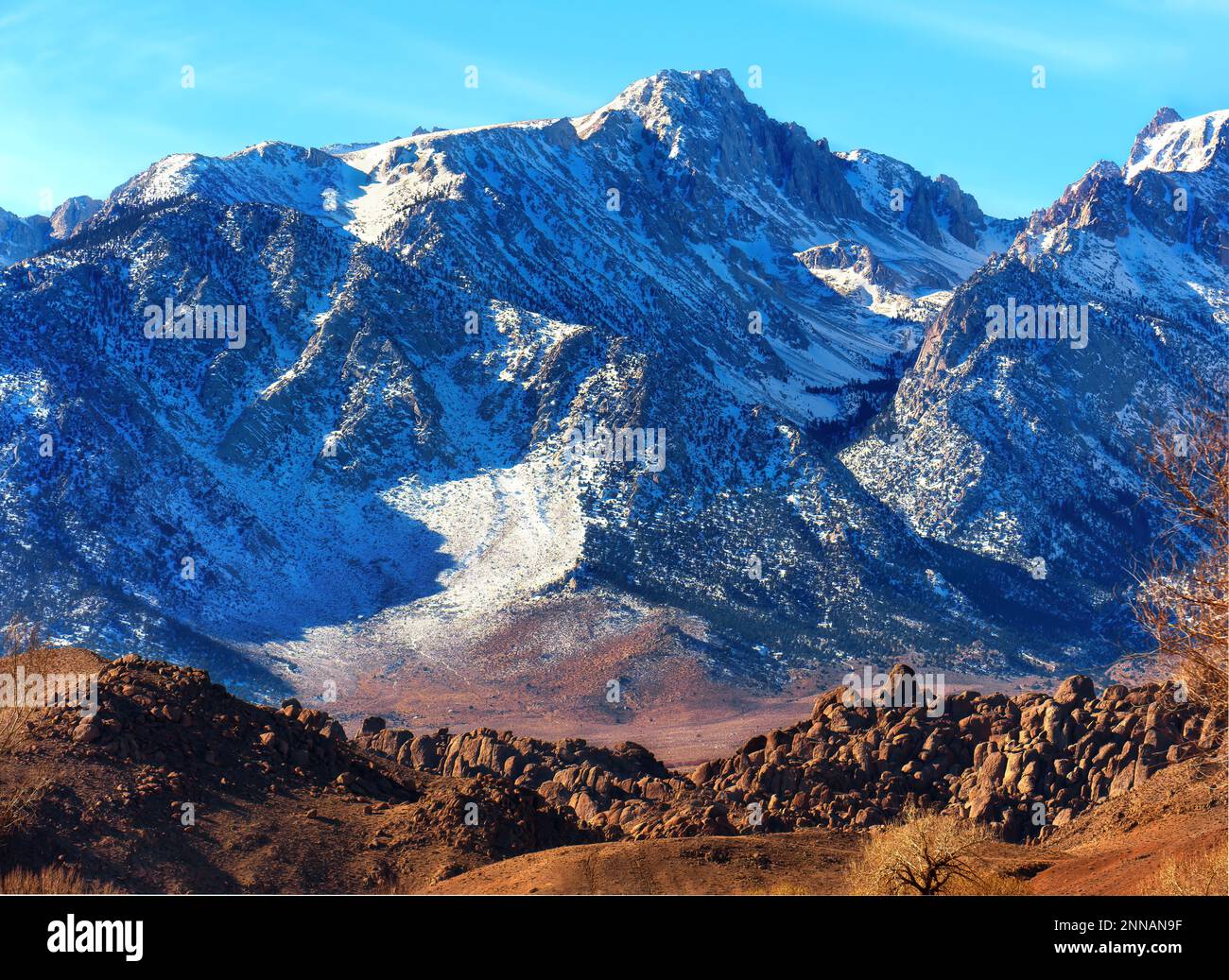 Splendid view of the Mount Whitney peaks Stock Photo - Alamy