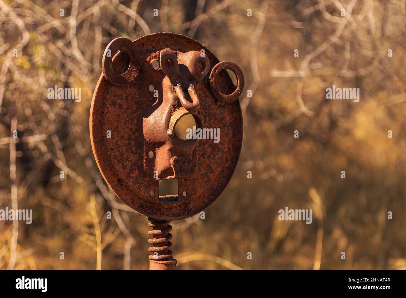 Metal sculpture in Waterberg Plateau National Park, Kalahari ...
