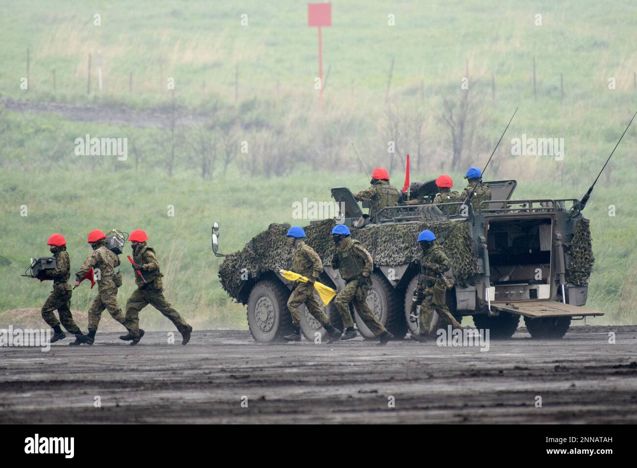 Japan's Ground Self-Defense Force (JGSDF) soldiers participate in a ...