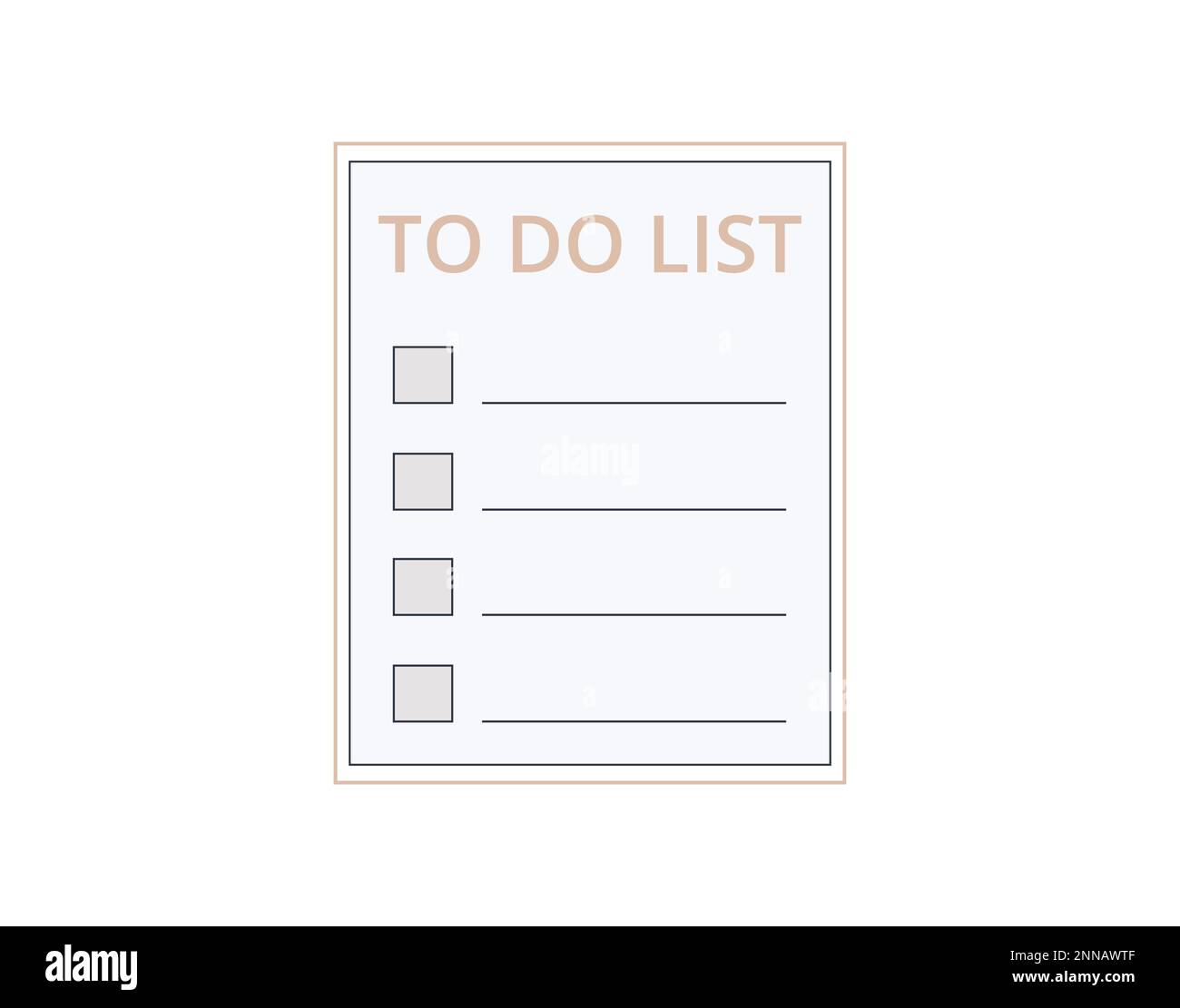 To do list illustration with flat design. Concept of journaling and ...