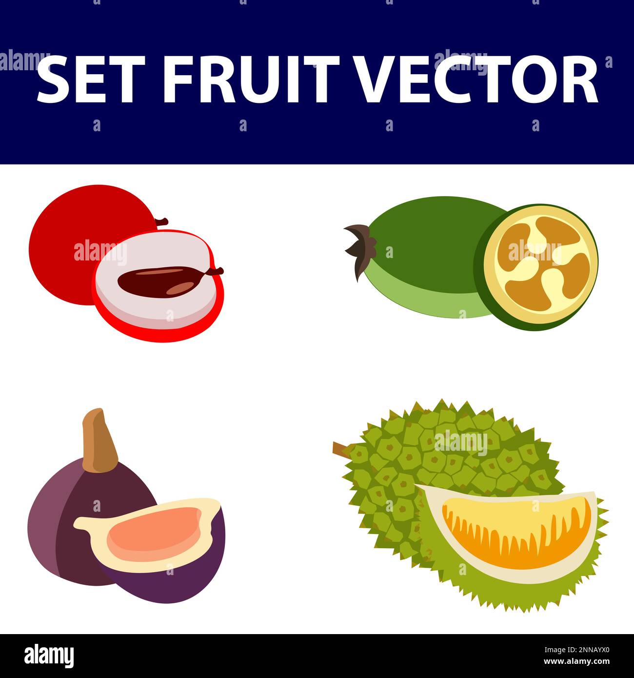 Fruit icon set, vector color fruit isolated symbols collection Stock ...