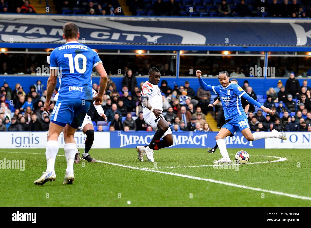 25th February 2023: St Andrews, Birmingham, West Midlands, England; EFL Championship Football ...