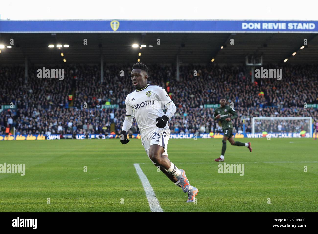 Wilfried Gnonto #29 of Leeds United in action during the Premier League ...