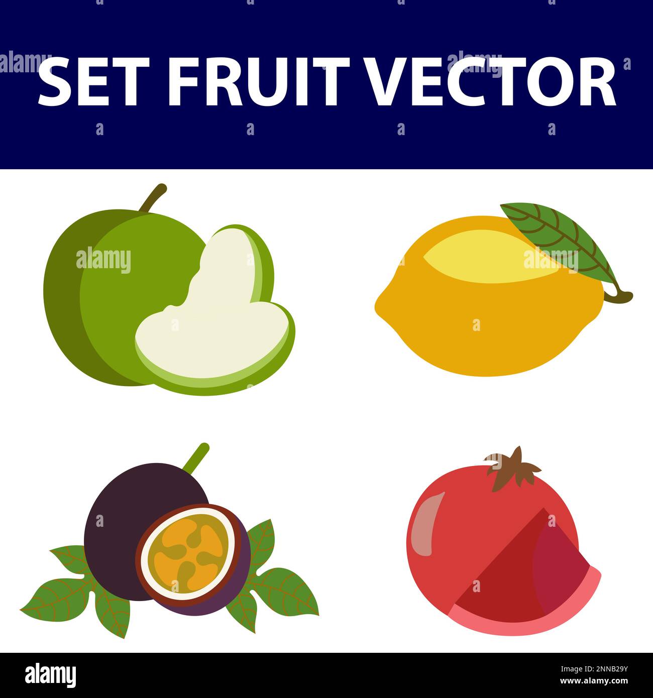 Illustration of the diffrent kinds of fruits on a white background ...