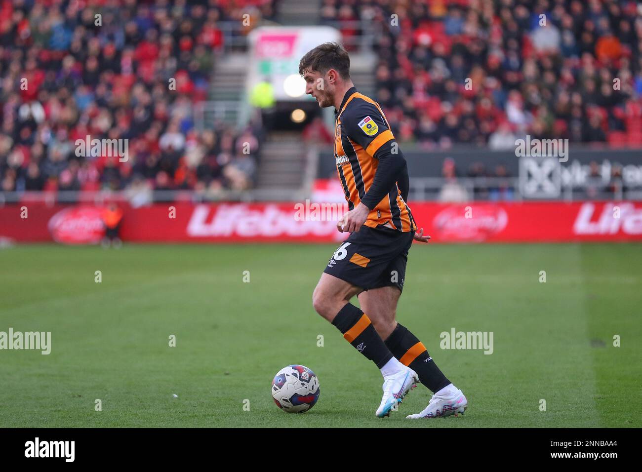 Ryan Longman #16 of Hull City in action during the Sky Bet Championship ...