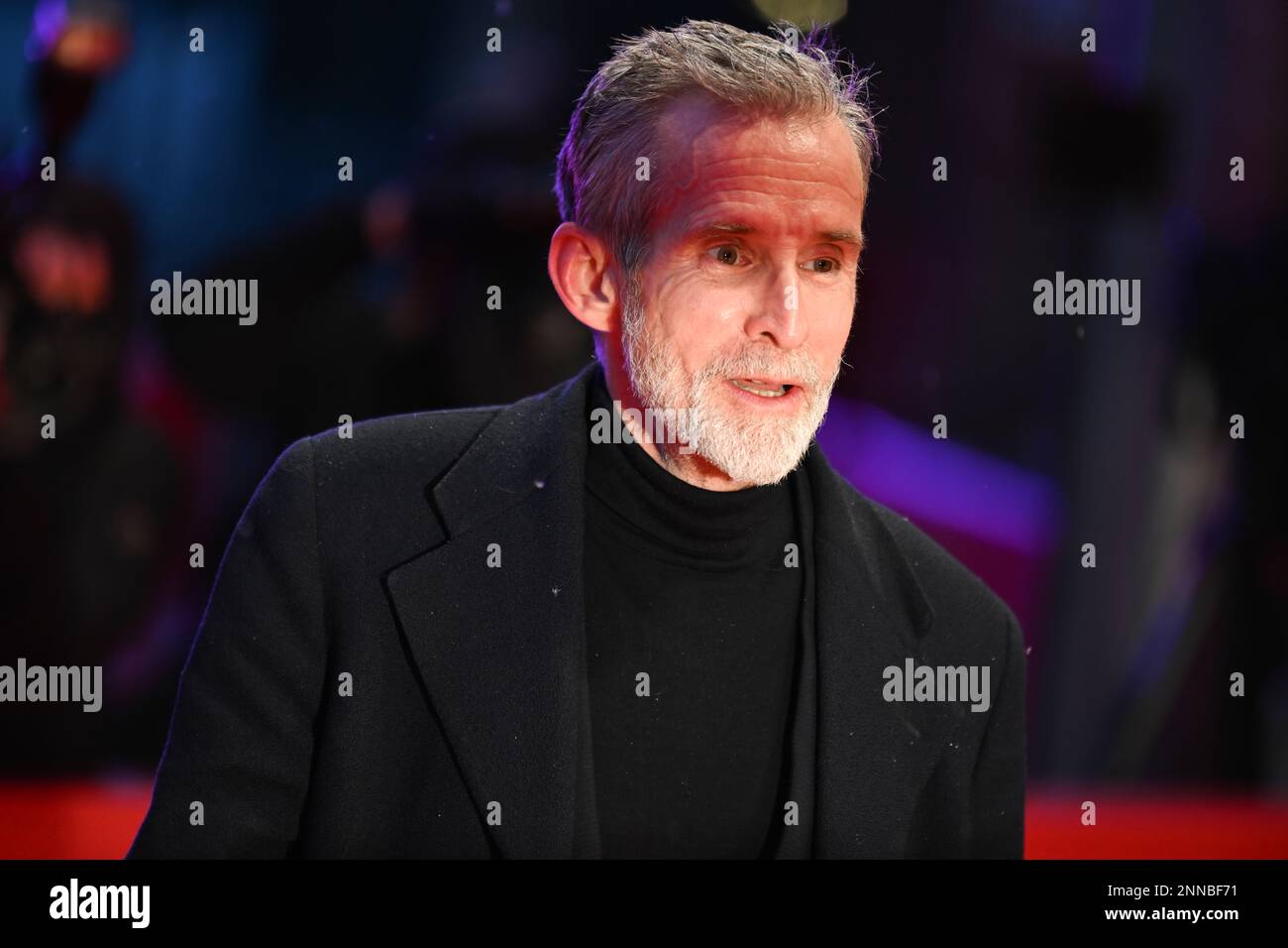 Berlin, Germany. 25th Feb, 2023. Ulrich Matthes, actor, arrives on the ...