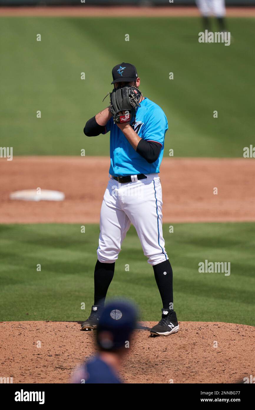 Miami Marlins pitcher Dylan Floro (36) during a Major League Spring ...