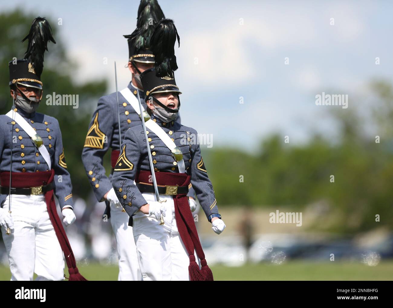 Kasey Meredith, a rising senior at Virginia Military Institute, leads ...