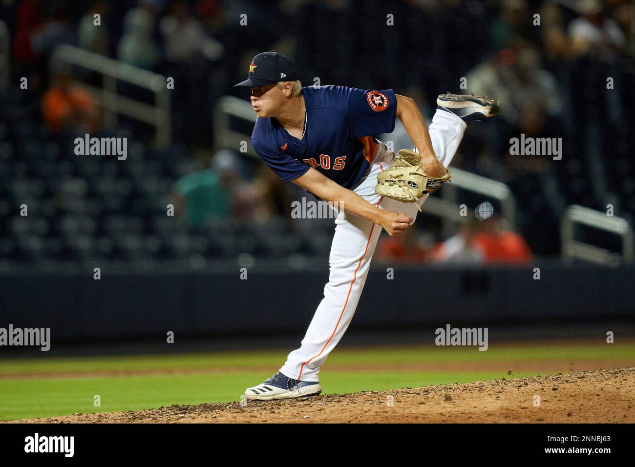 Houston Astros pitcher Austin Hansen (84) during a Major League Spring ...