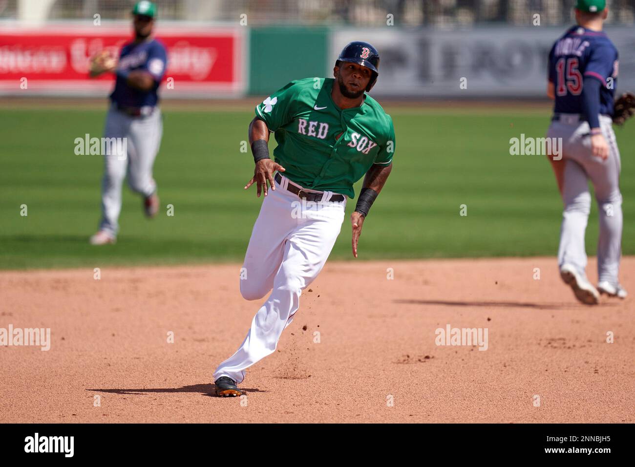Boston Red Sox César Puello (75) running the bases during a Major ...