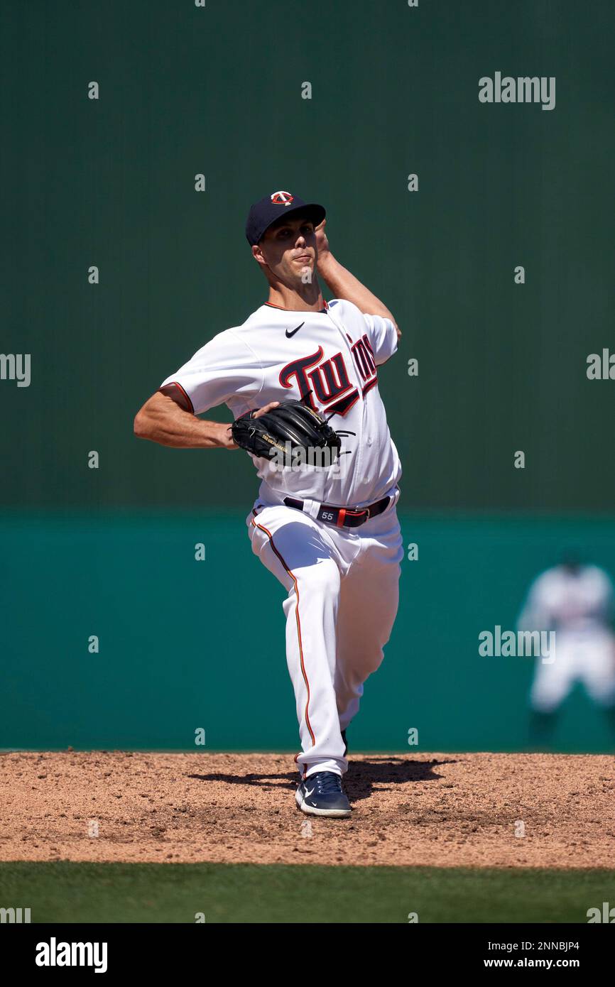 Minnesota Twins pitcher Taylor Rogers (55) during a Major League Spring ...