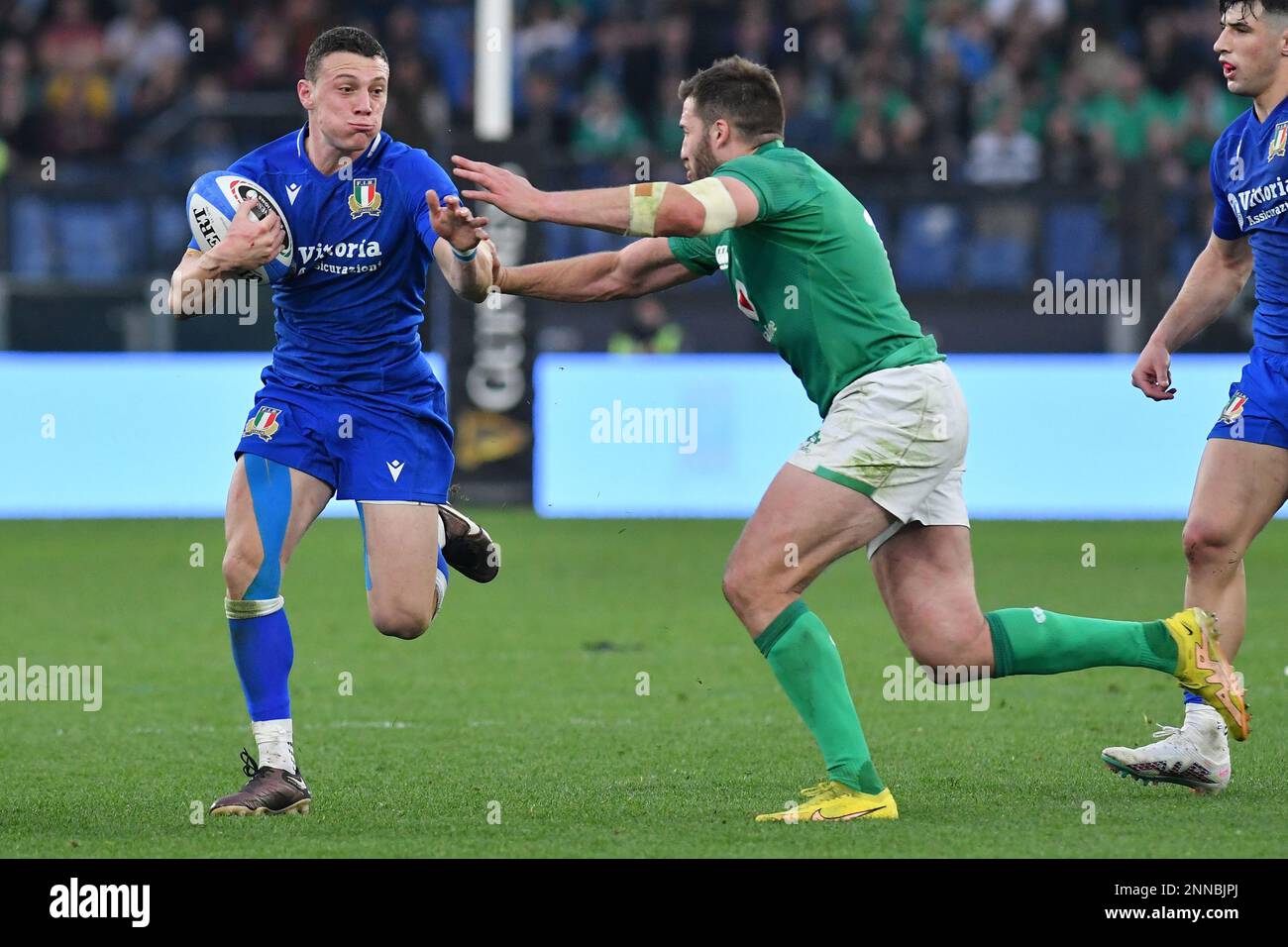 25th February 2023 ; Stadio Olimpico, Rome, Italy: 6-Nations ...