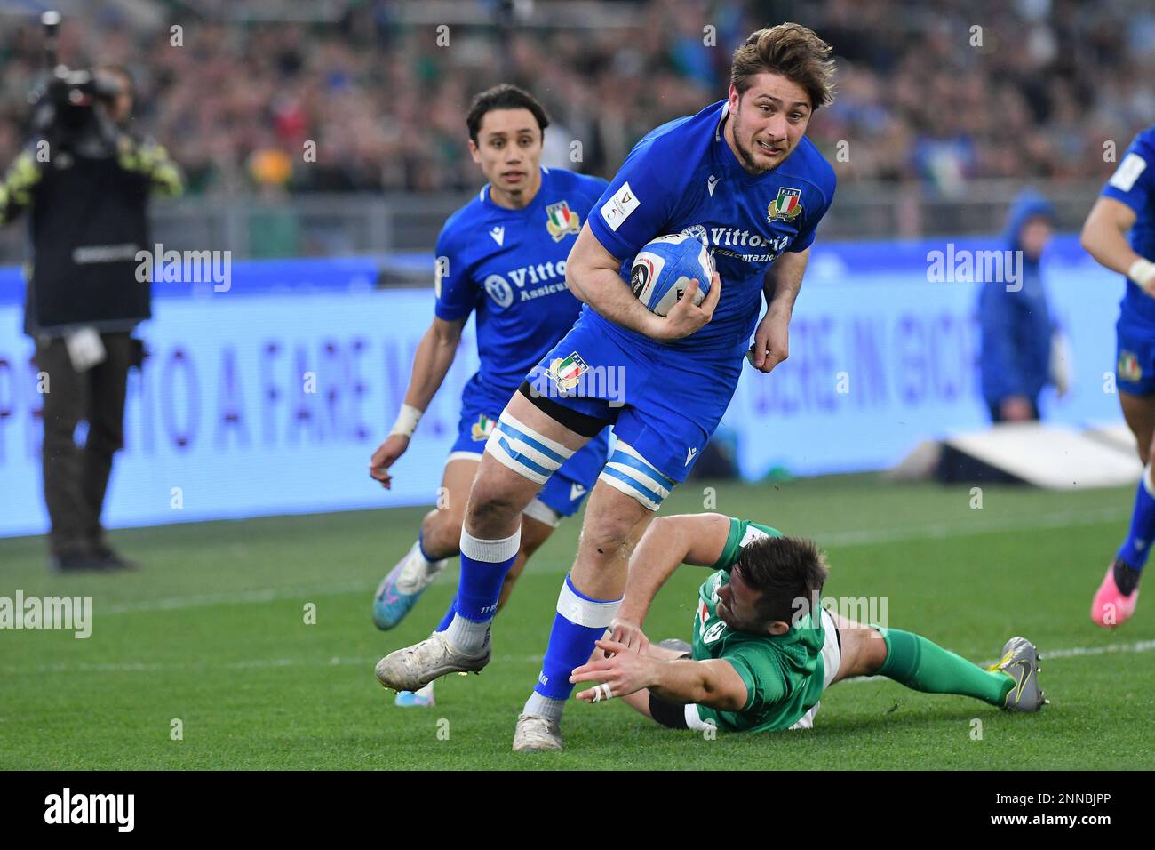 25th February 2023 ; Stadio Olimpico, Rome, Italy: 6-Nations ...