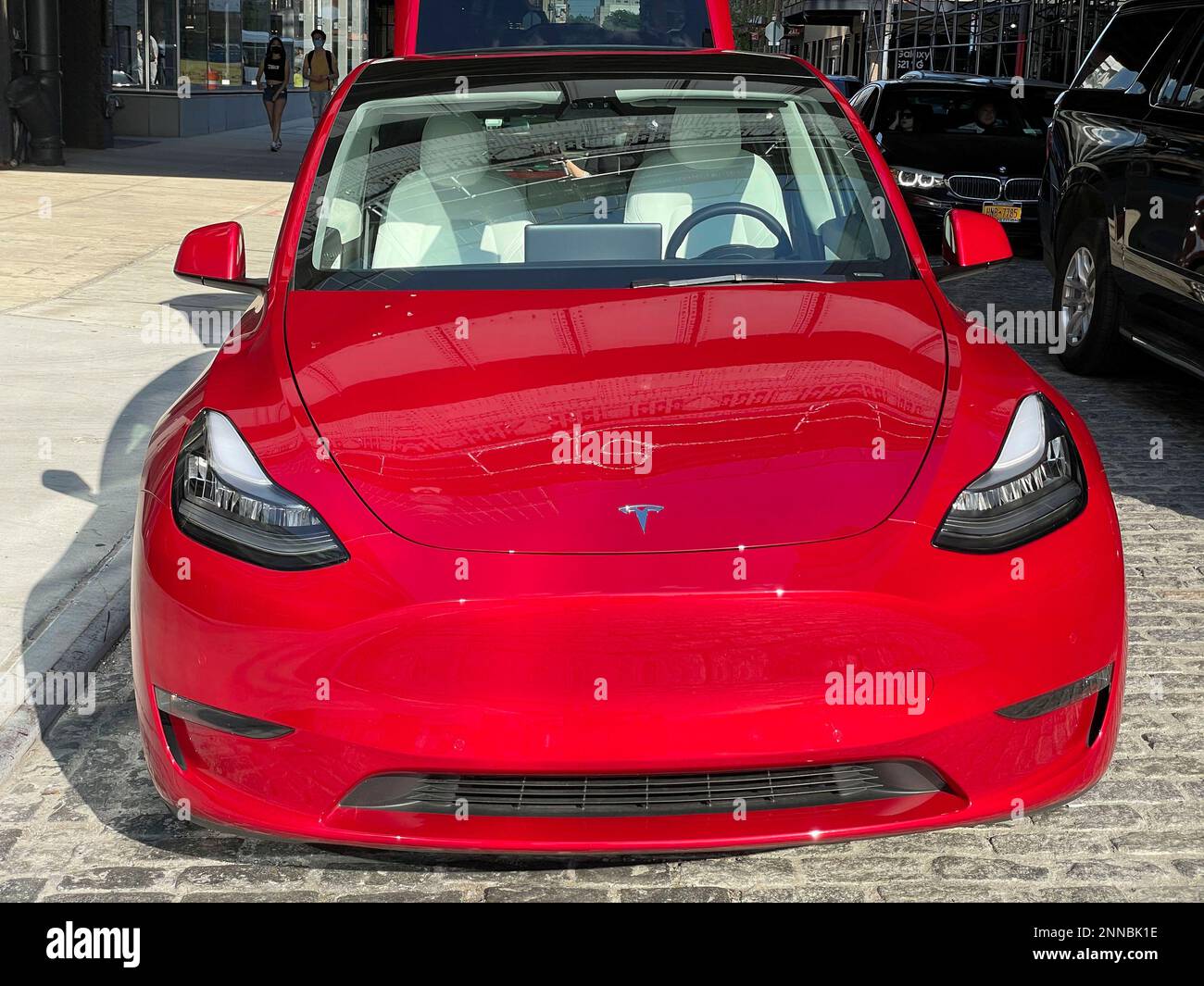 Photo by: zz/STRF/STAR MAX/IPx 2021 5/15/21 A defaced vehicle at the ...