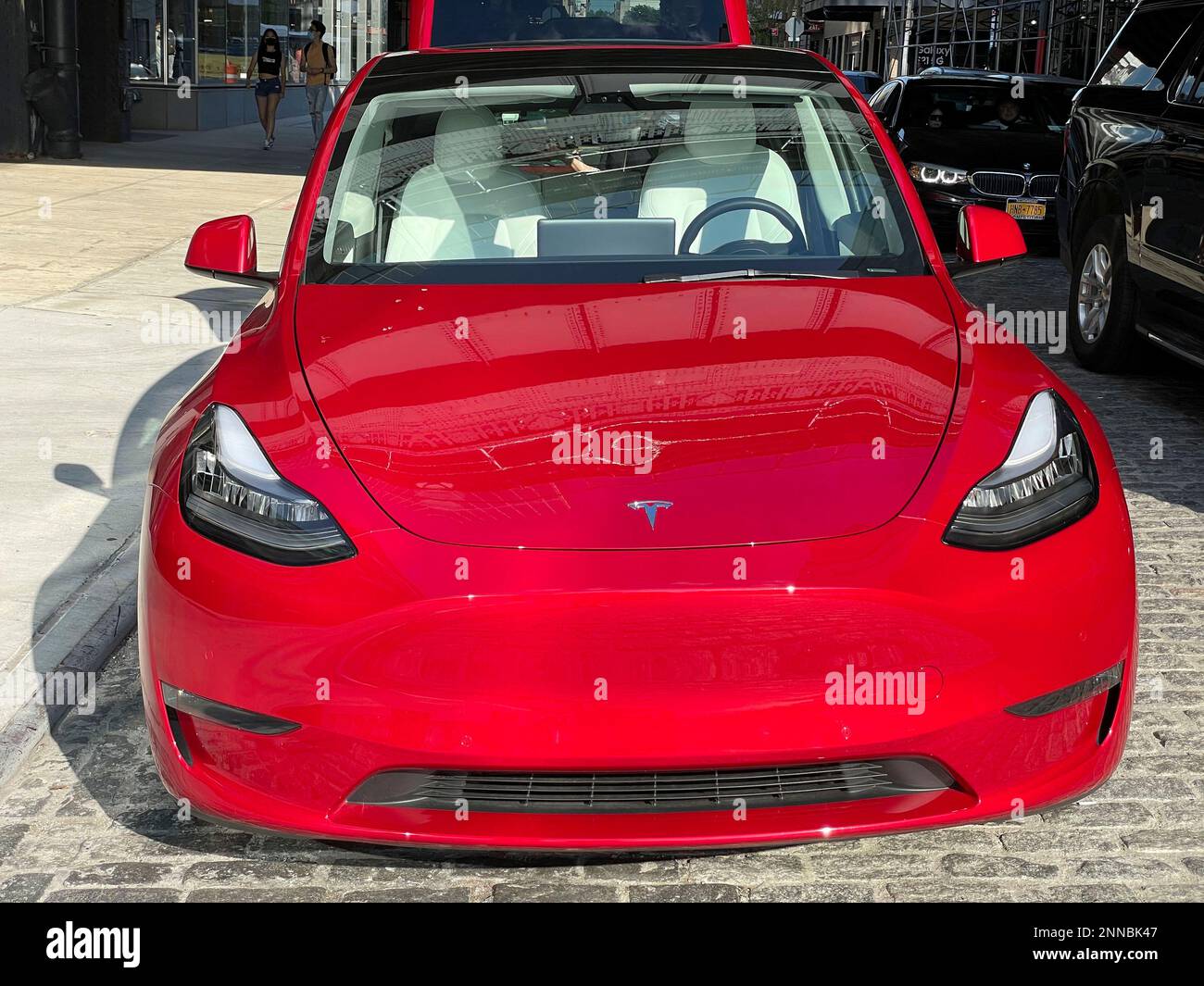 Photo by: zz/STRF/STAR MAX/IPx 2021 5/15/21 A defaced vehicle at the ...