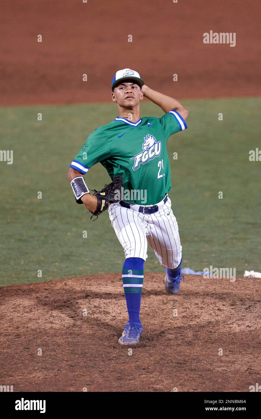 Florida Gulf Coast Eagles pitcher Chase Chatman (29) during an NCAA ...