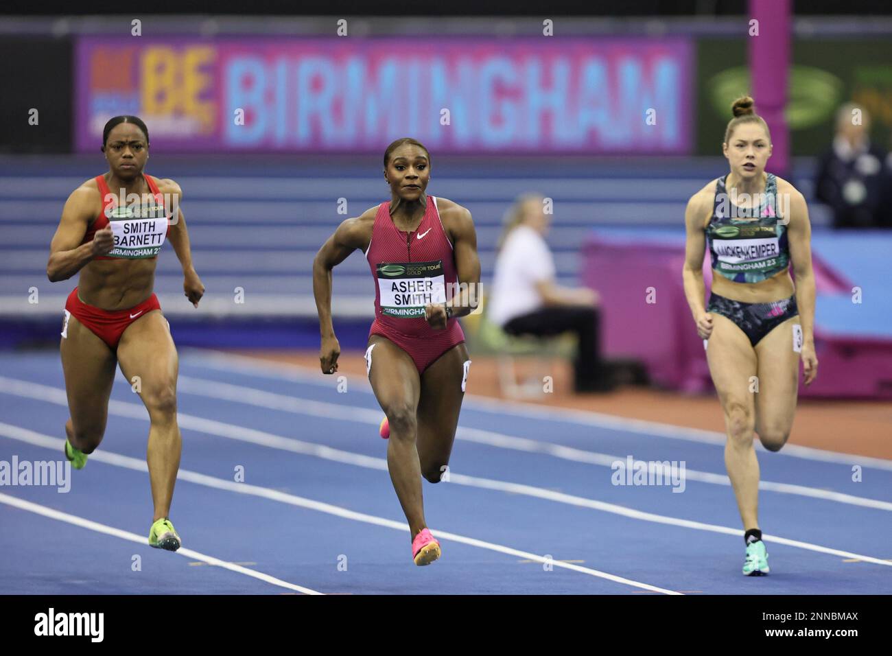Birmingham, UK. 25th Feb 2023. Dina Asher-Smith (GBR) beats Destiny ...