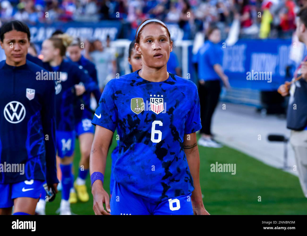 Feb 22, 2023: Team USA forward Lynn Williams (6) during the SheBelieves ...