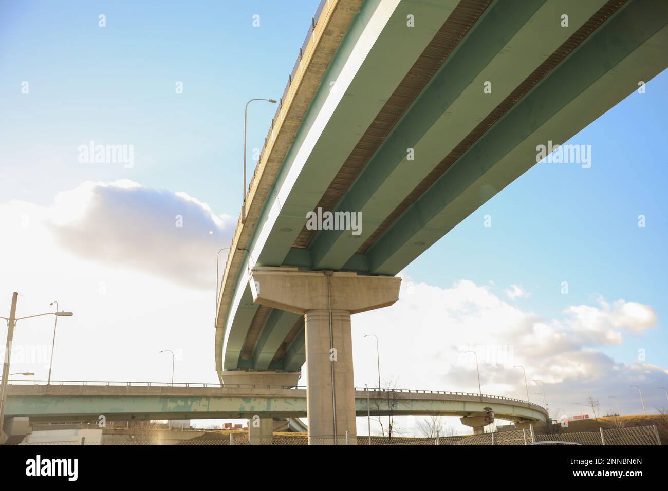 interstate bridge roads urban infrastructure showing motorway Stock ...
