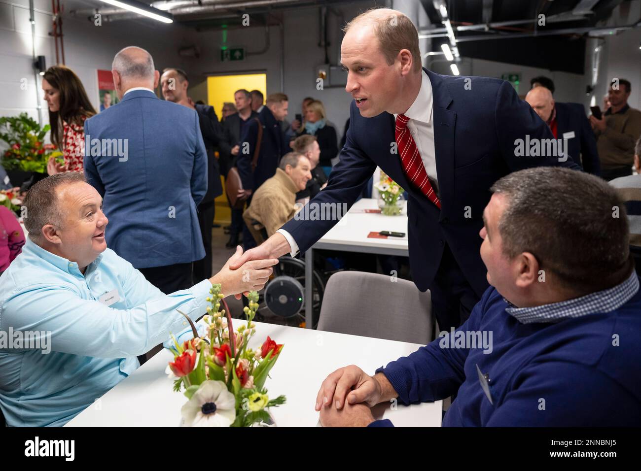 The Prince of Wales meets injured players who are supported by the ...
