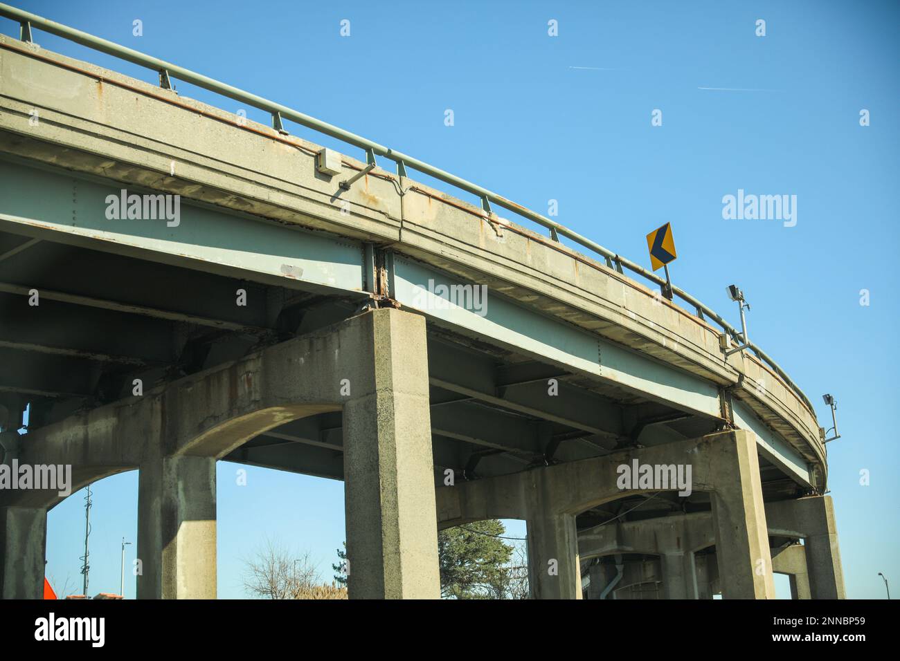 interstate bridge roads urban infrastructure showing motorway Stock ...