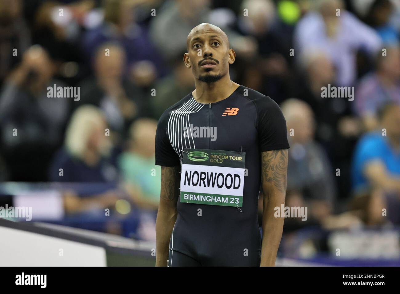 Birmingham, UK. 25th Feb 2023. Vernon Norwood (USA) before the Mens ...