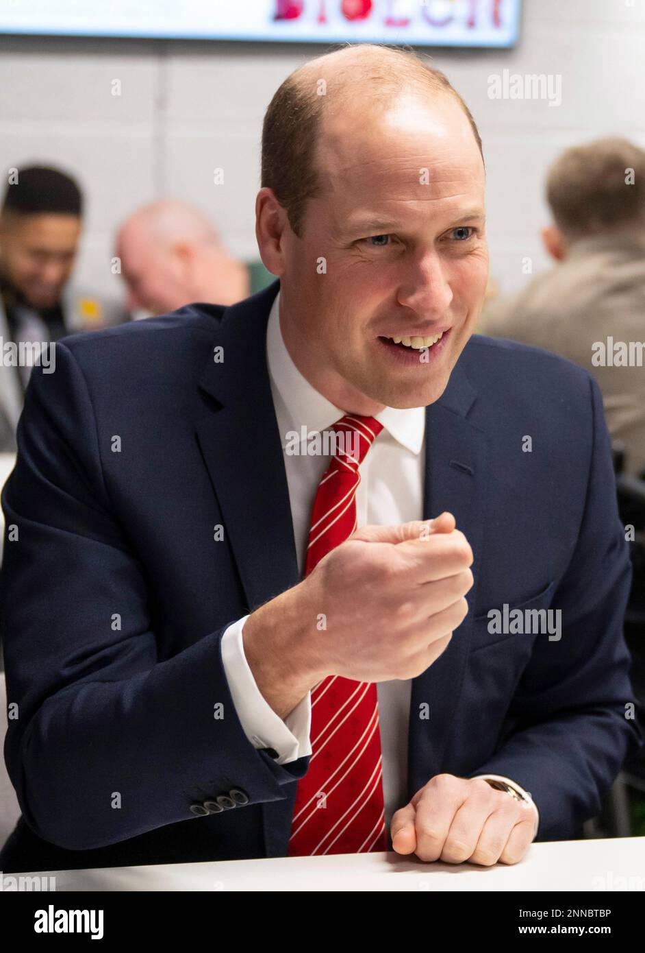 The Prince of Wales meets injured players who are supported by the ...