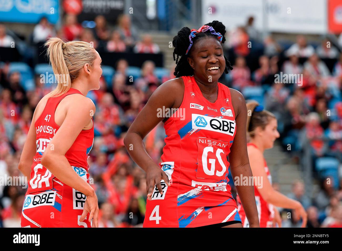SYDNEY, AUSTRALIA - MAY 16: Sam Wallace of the NSW Swifts smiles during ...