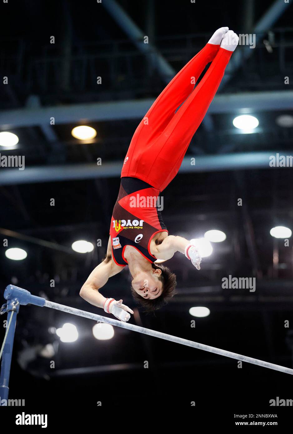 Japanese legendary gymnast Kohei Uchimura, a three-time Olympic gold ...