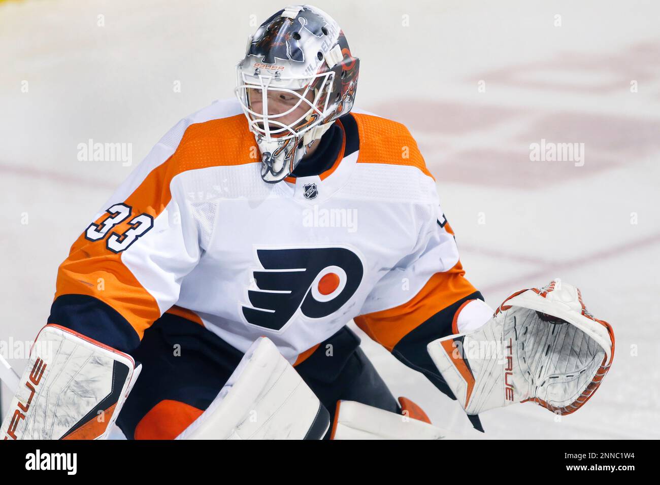 NHL profile photo on Philadelphia Flyers goalie Samuel Ersson, from ...