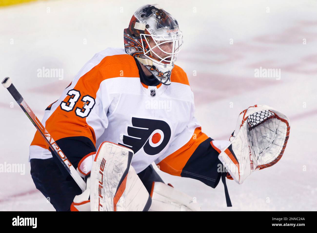 NHL profile photo on Philadelphia Flyers goalie Samuel Ersson, from ...
