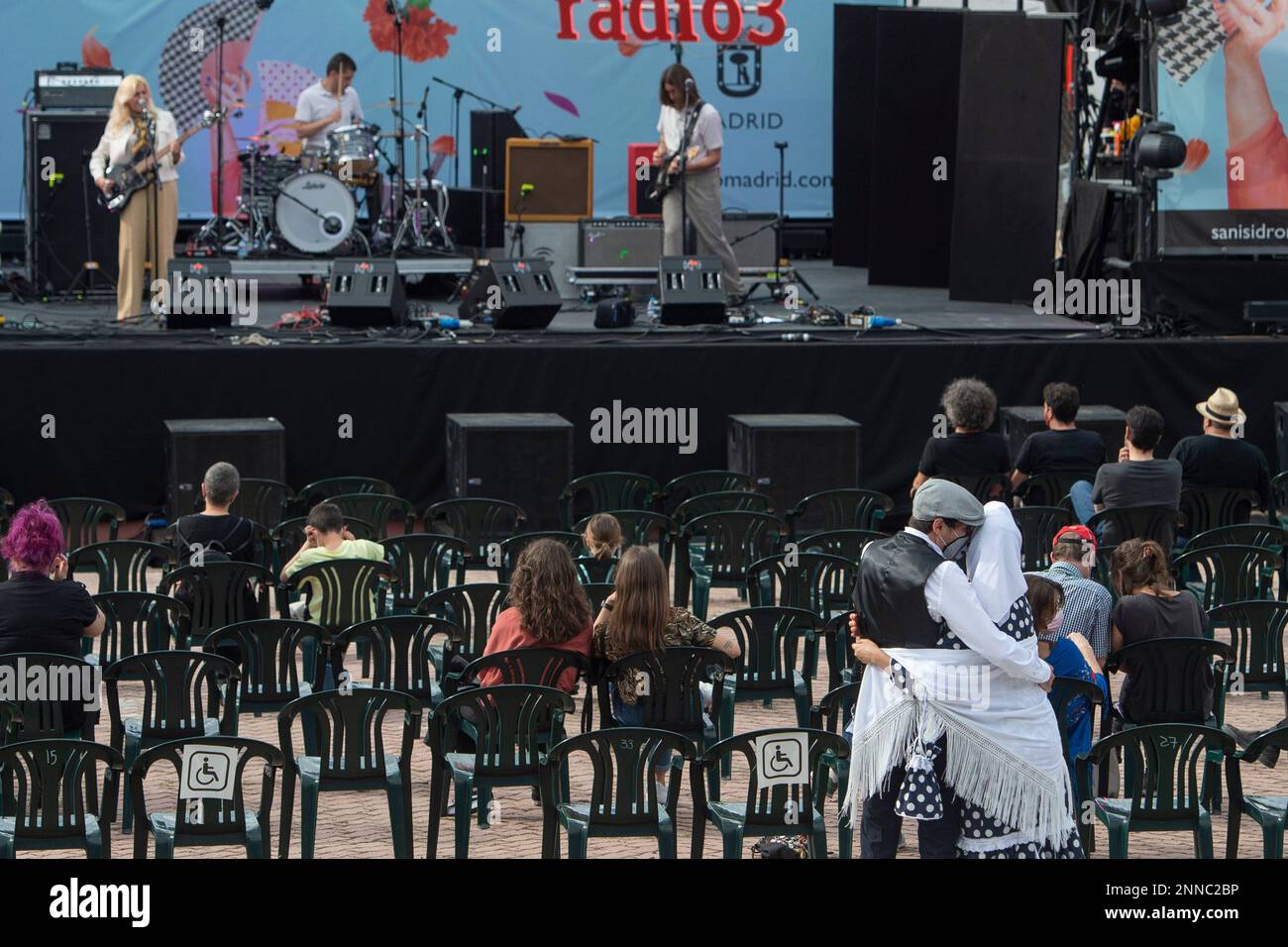 The singer of the rock band, Erin Memento, performs after learning that ...