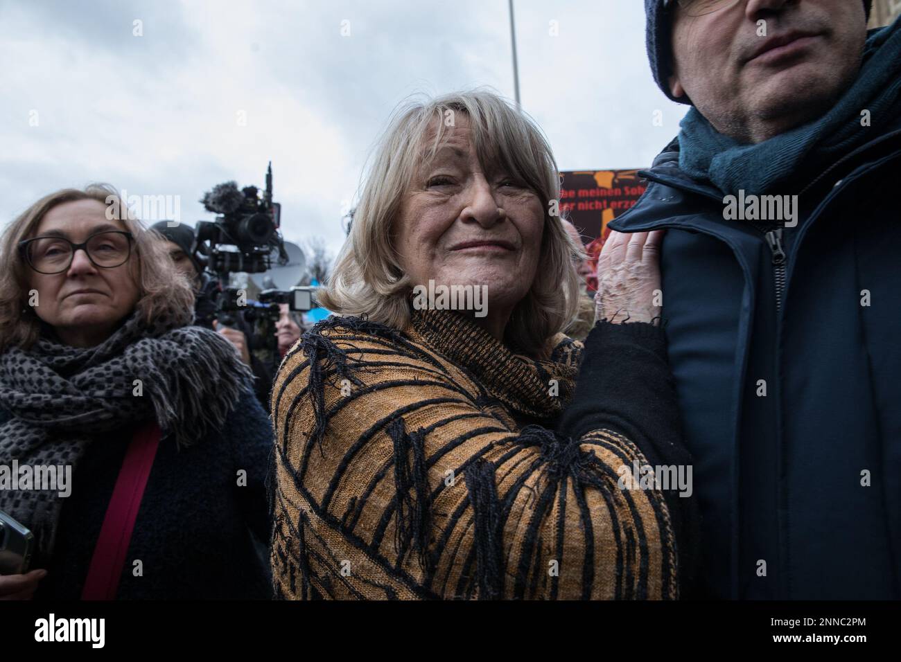 Berlin, Germany. 25th Feb, 2023. Thousands of people gathered on ...