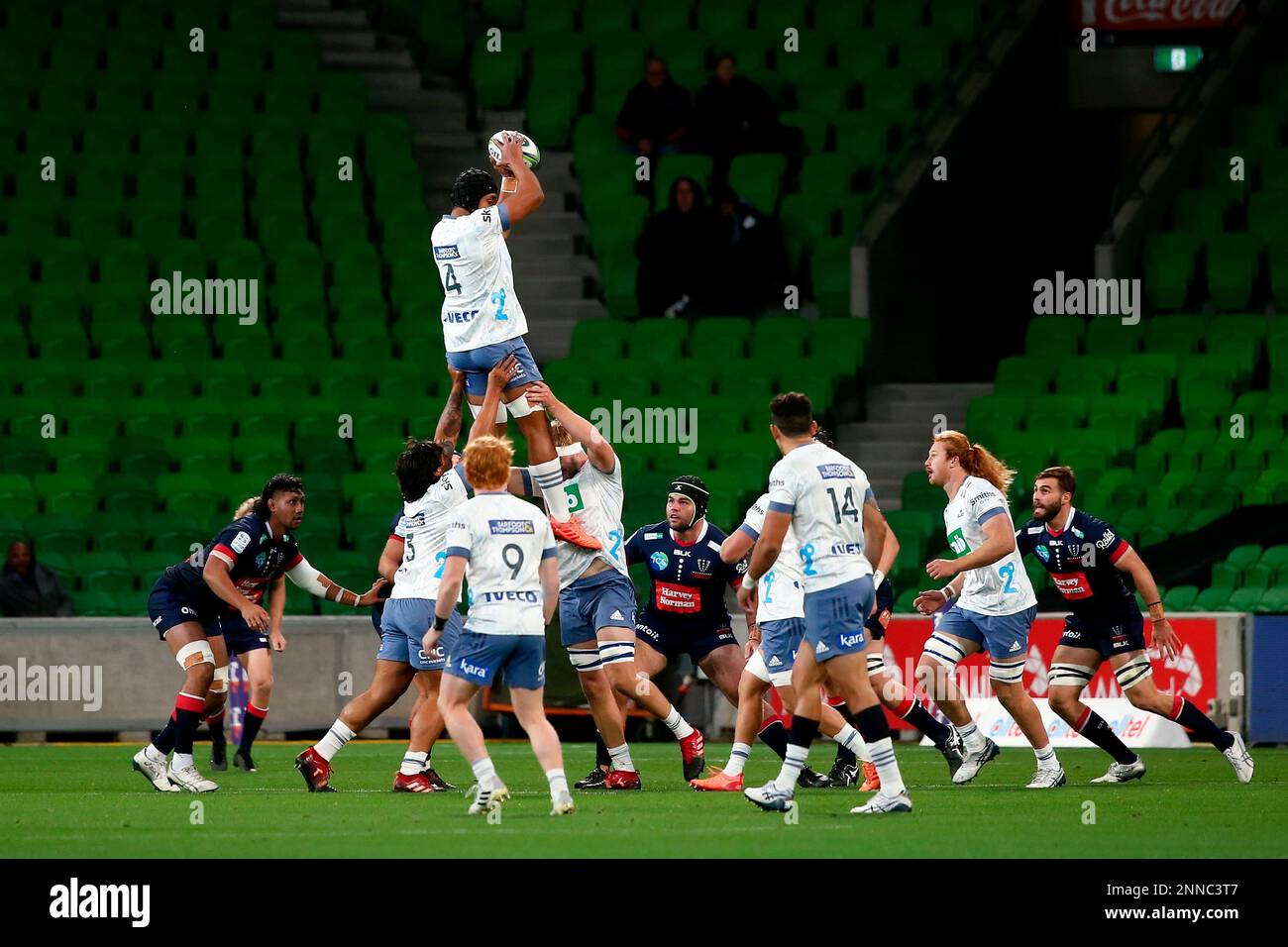 MELBOURNE, AUSTRALIA - MAY 15: Gerard Cowley-Tuioti of the Blues goes ...