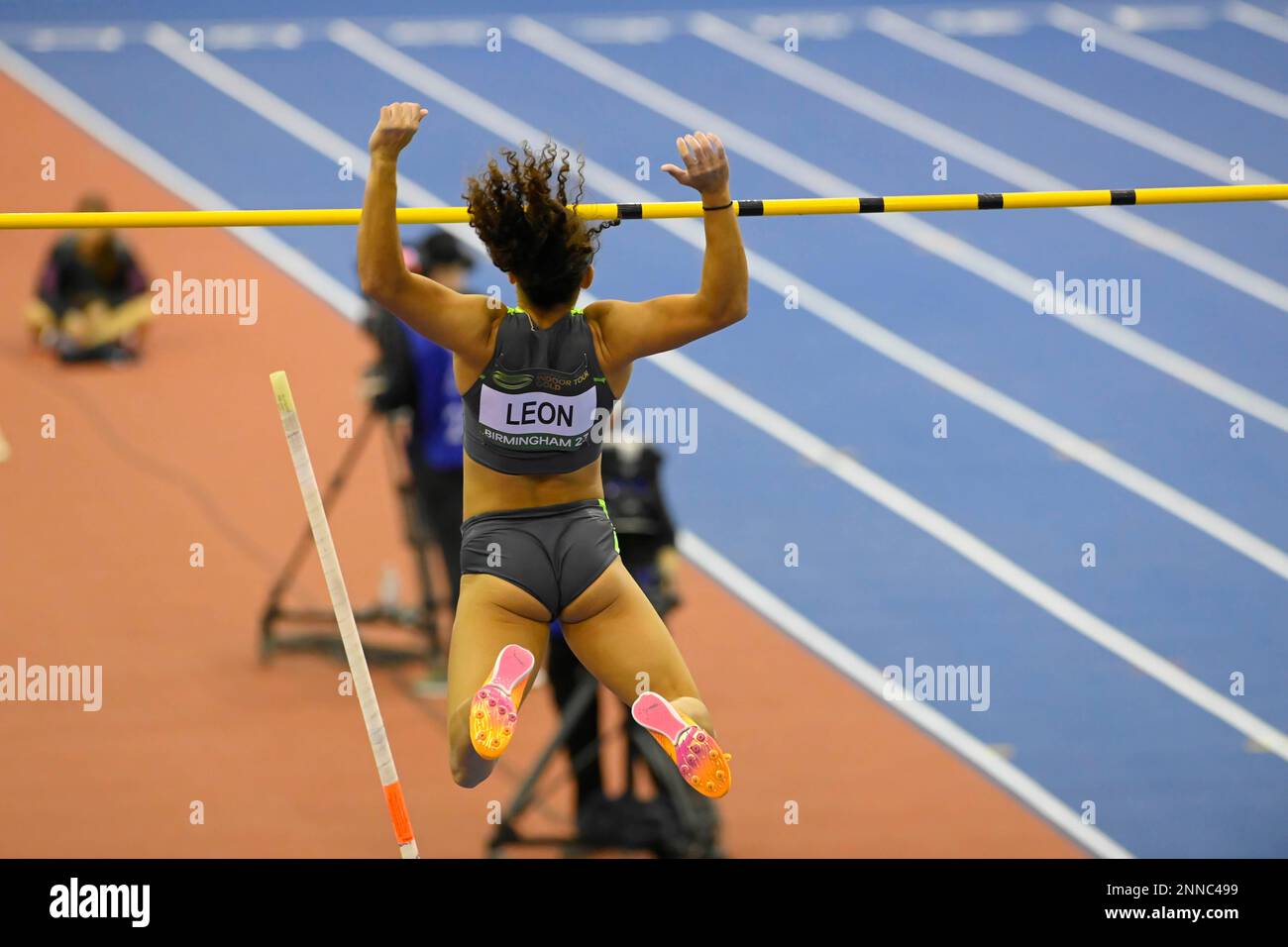 Birmingham, UK, 25 February 2023: LEON Gabriela USA Women's Pole Vault ...