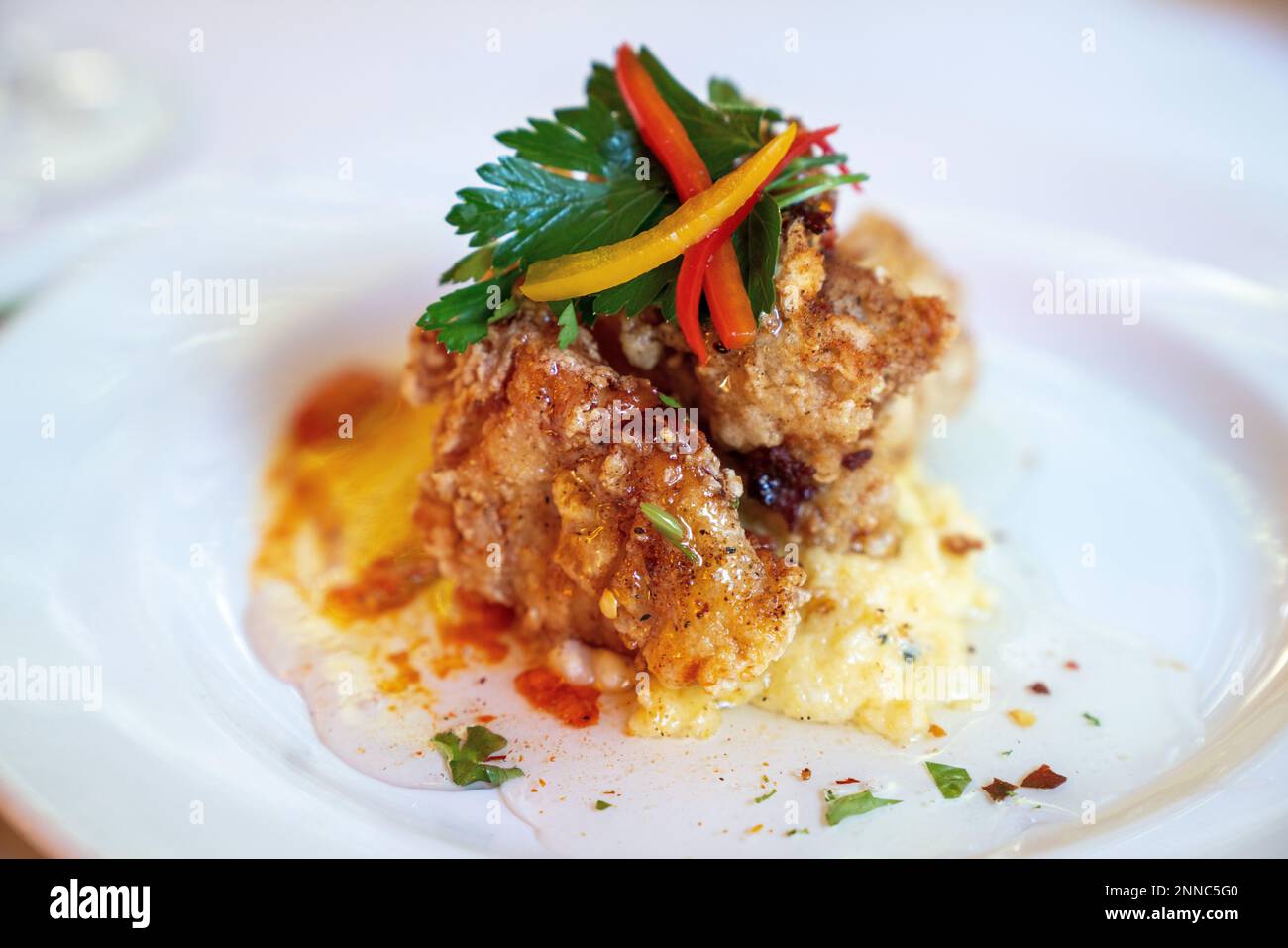 Alligator with Polenta, Commanders Palace,Top Restaurant in the Garden ...