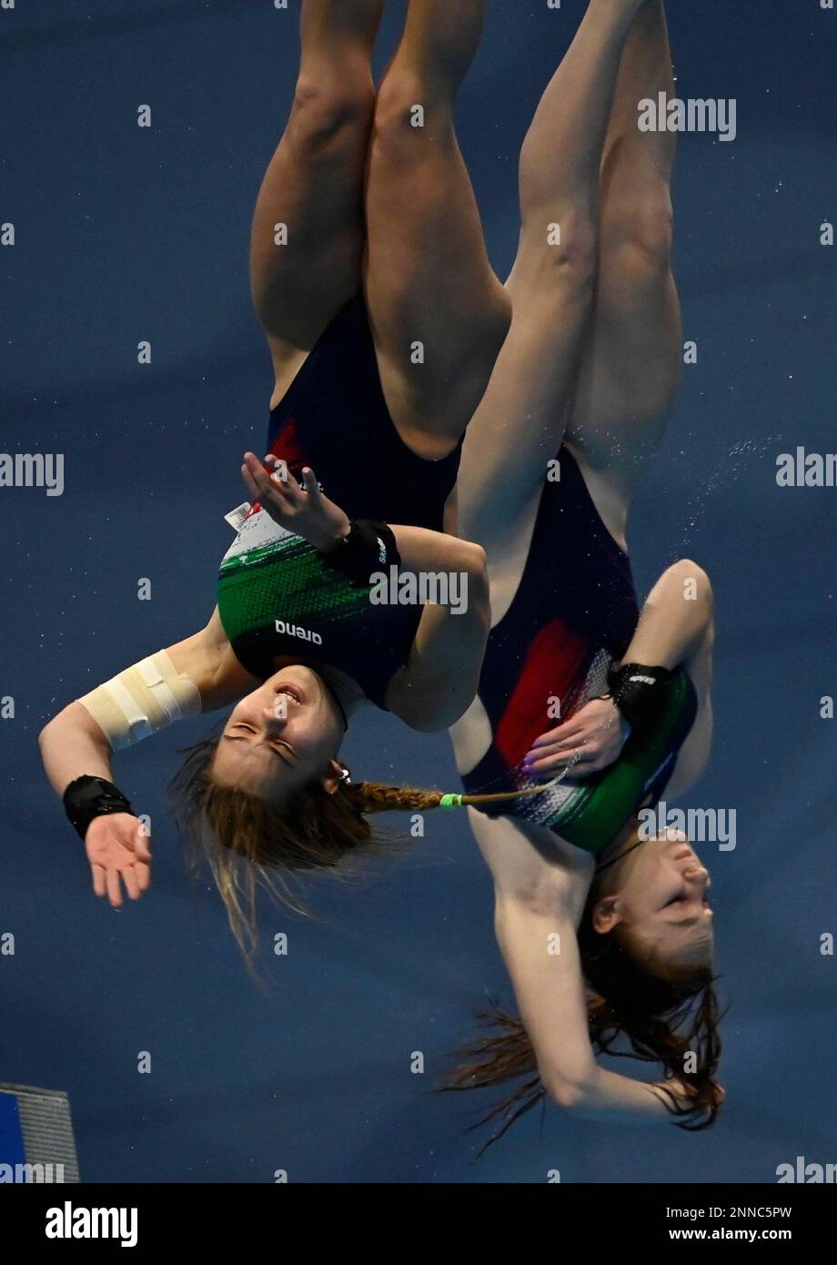 Maia Biginelli and Elettra Neroni of Italy in action in women's ...
