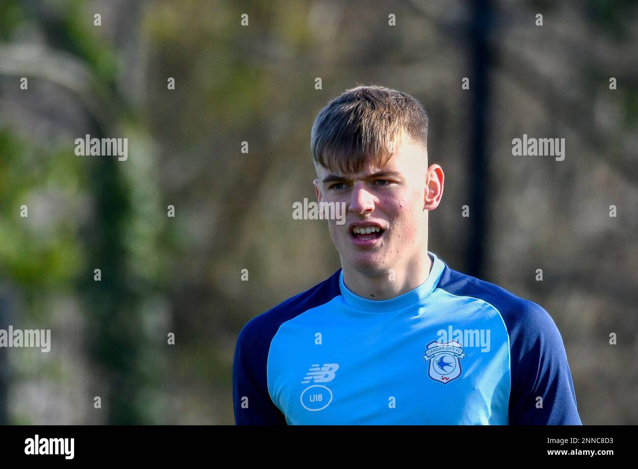 Swansea, Wales. 25 February 2023. Dylan Lawlor of Cardiff City during ...