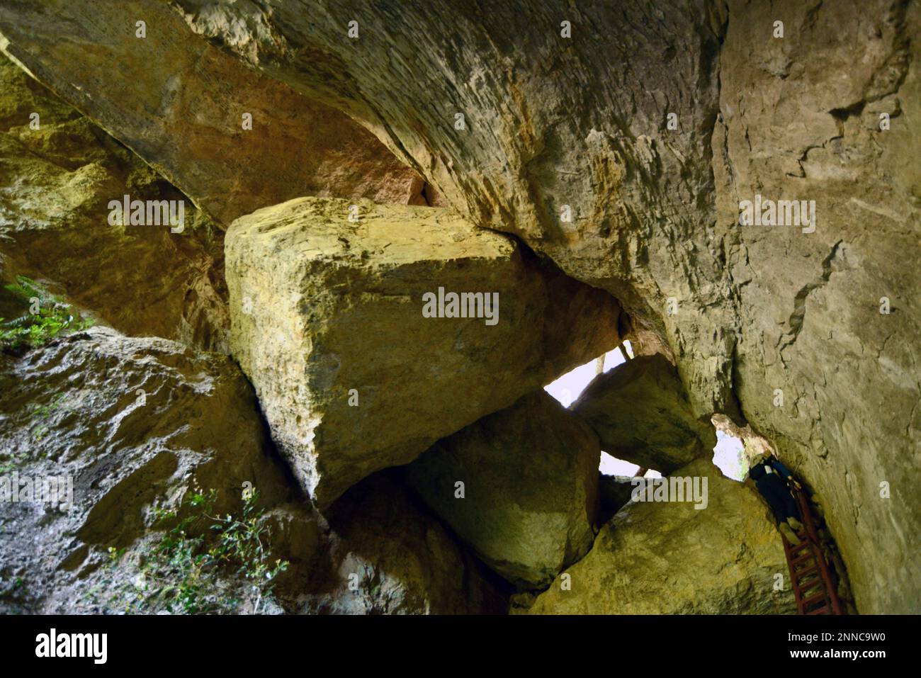 A picture taken on May 10, 2021 shows stairs near Chihiiwa rock at ...