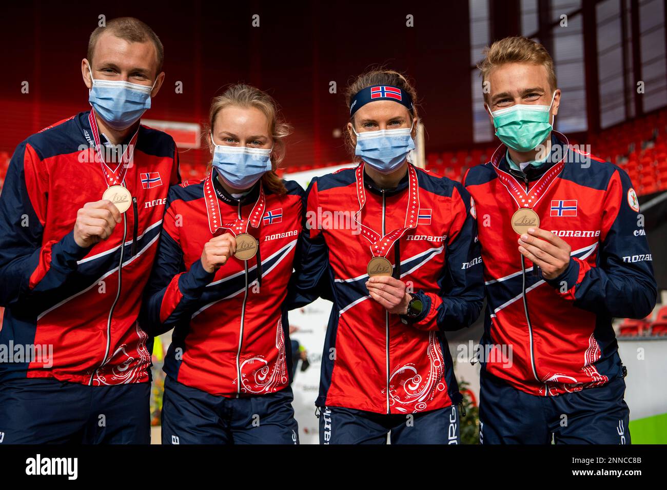3rd placed Eskil Kinneberg, Victoria Haestad Bjornstad, Andrine ...