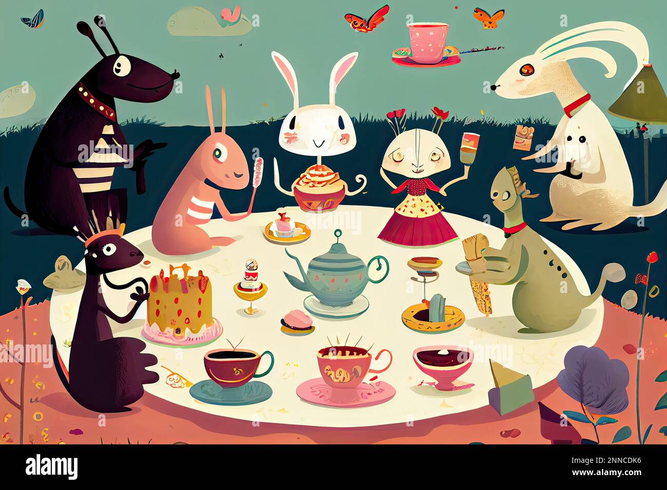 Magical tea party hi-res stock photography and images - Alamy